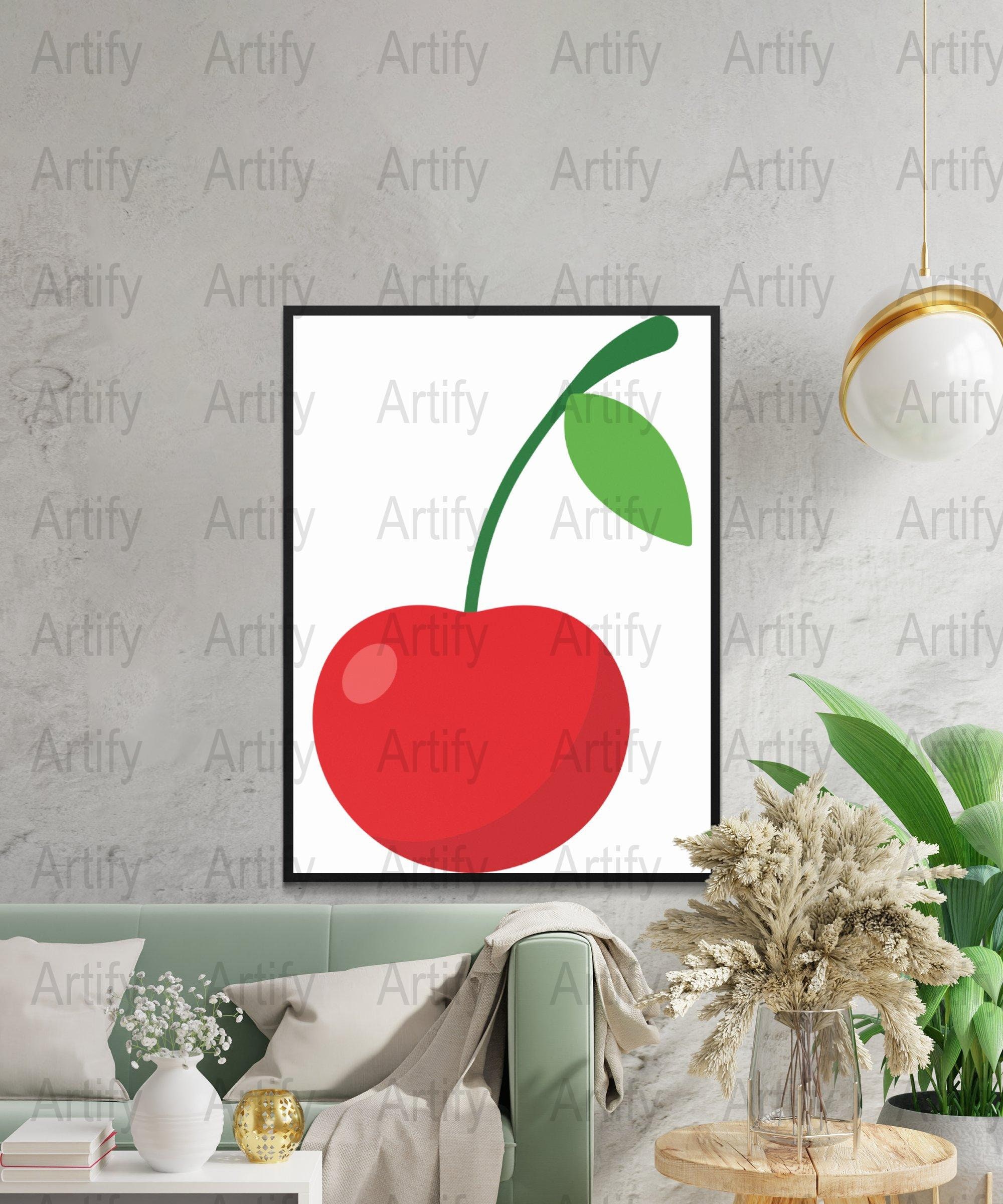 Cherry Svg, Cherry Vector Cutting Files for Silhouette Cameo, Scanncut, for Commercial Use ...