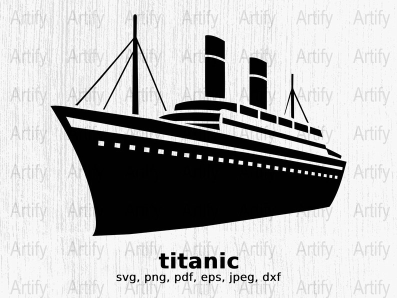 Titanic SVG, Titanic Vector Cutting Files for Silhouette Cameo ...