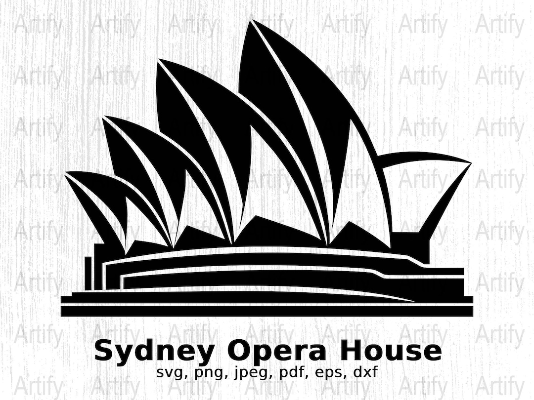 Sydney Opera House SVG, Sydney Opera House Vector Cutting Files for ...