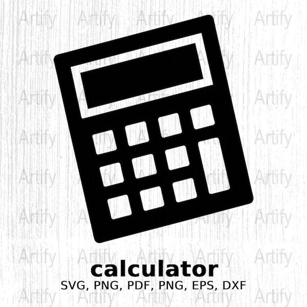 Calculator Svg - Etsy