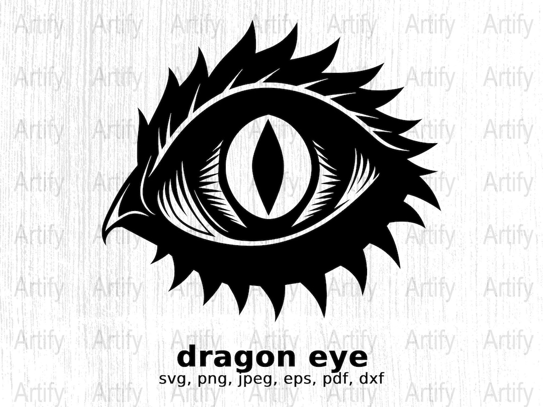 Dragon Eye SVG, Dragon Eye Vector Cutting Files for Silhouette Cameo ...