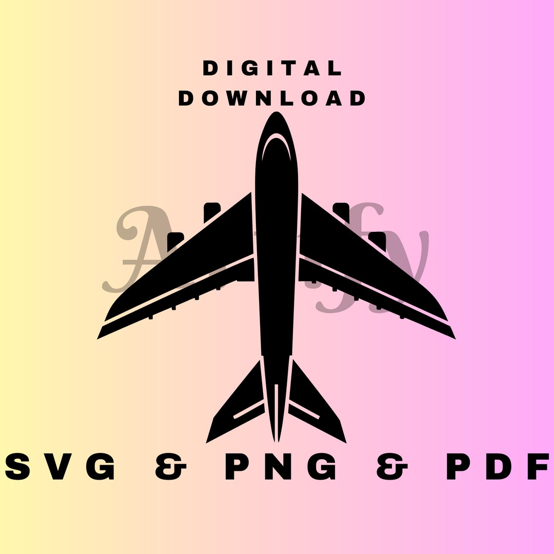 Airplane SVG, Cutting Files for Silhouette Cameo, Scanncut, Plane ...