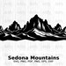 Sedona Mountains SVG, Sedona Mountains Vector Cutting Files for ...