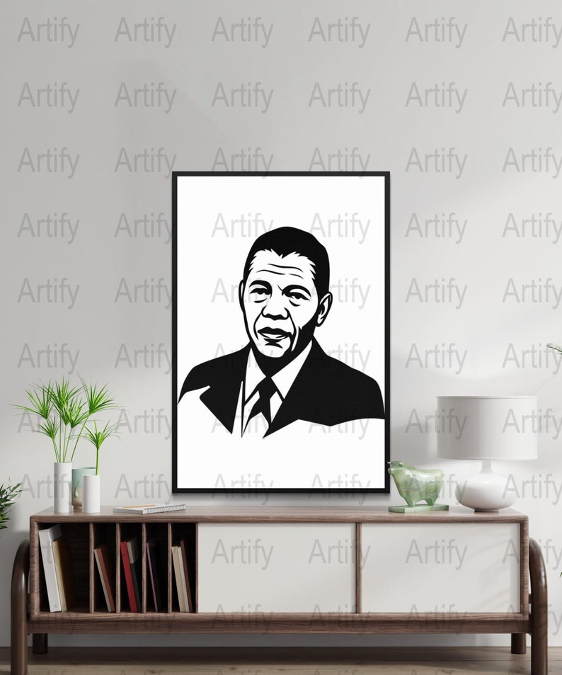 Nelson Mandela SVG, Nelson Mandela Vector Cutting Files for Silhouette ...