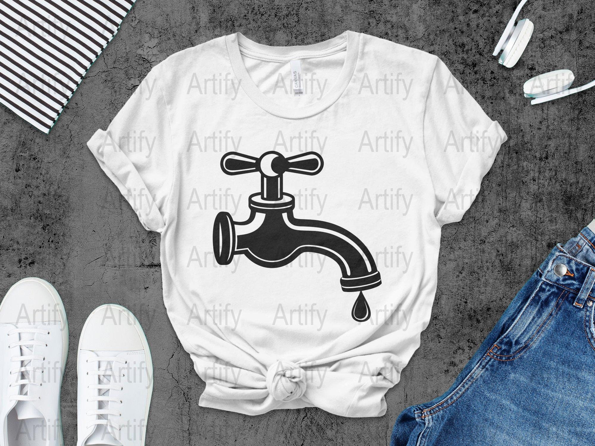 Water Faucet SVG, Water Faucet Vector Cutting Files for Silhouette ...