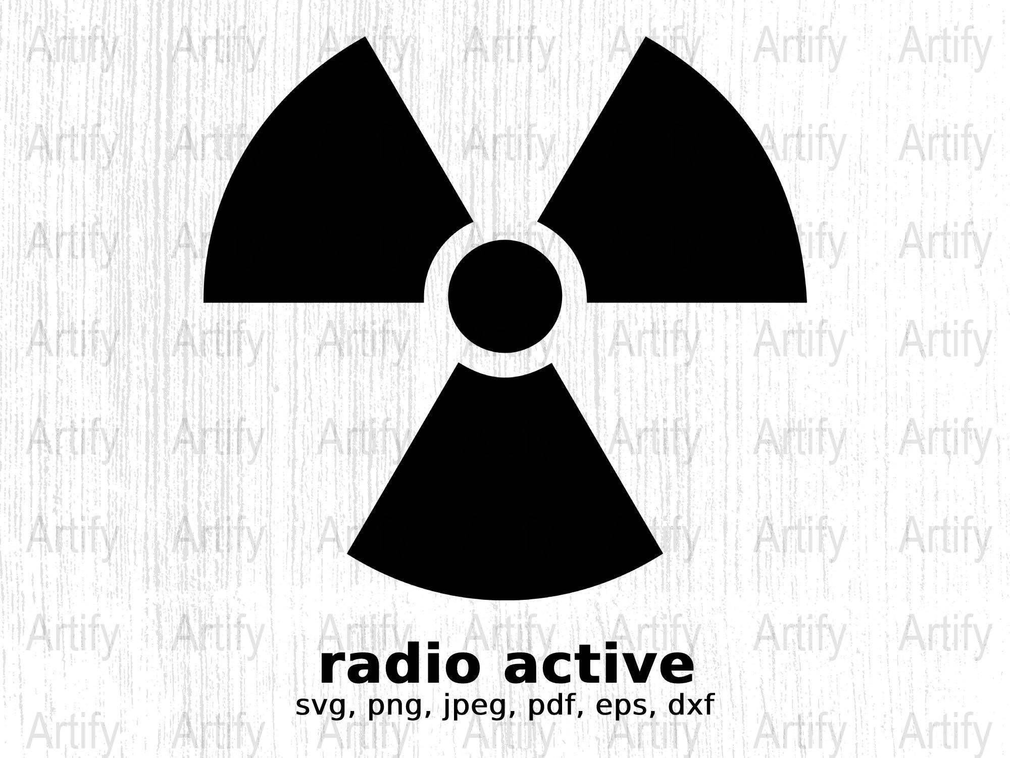 Radioactive SVG, Radioactive Vector Cutting Files for Silhouette Cameo ...