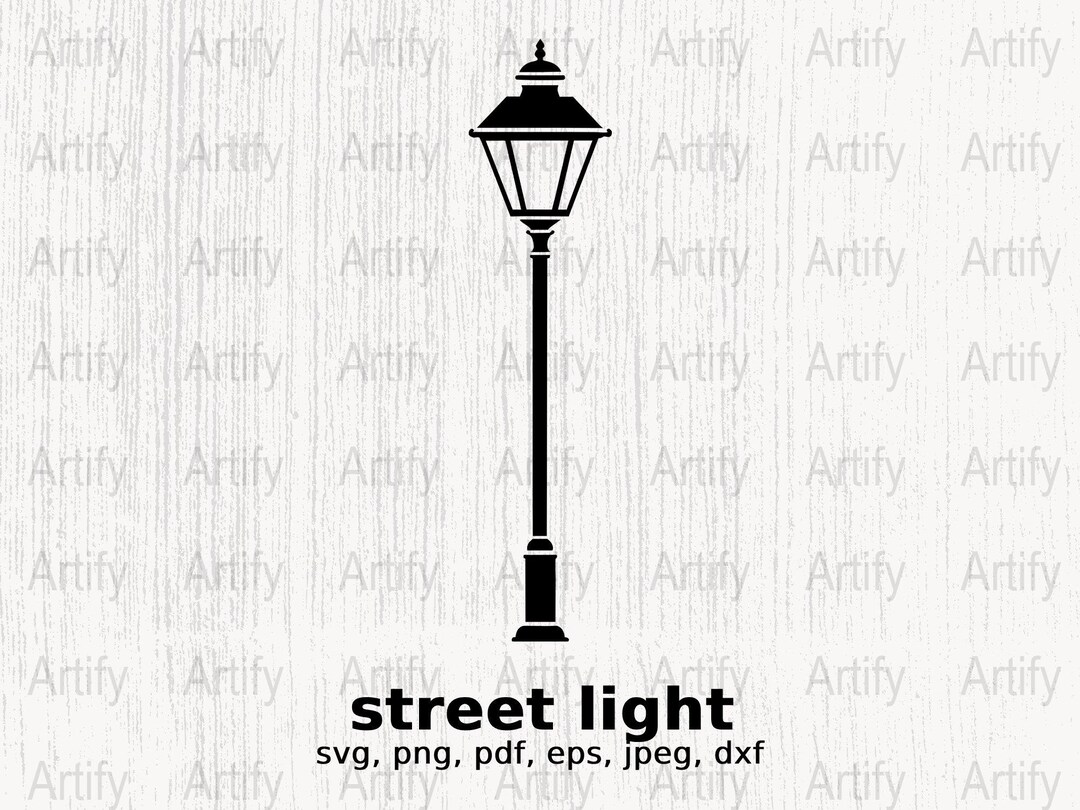 Urban Street Light SVG, Instant Download, Wall Art, Street Light Vector ...