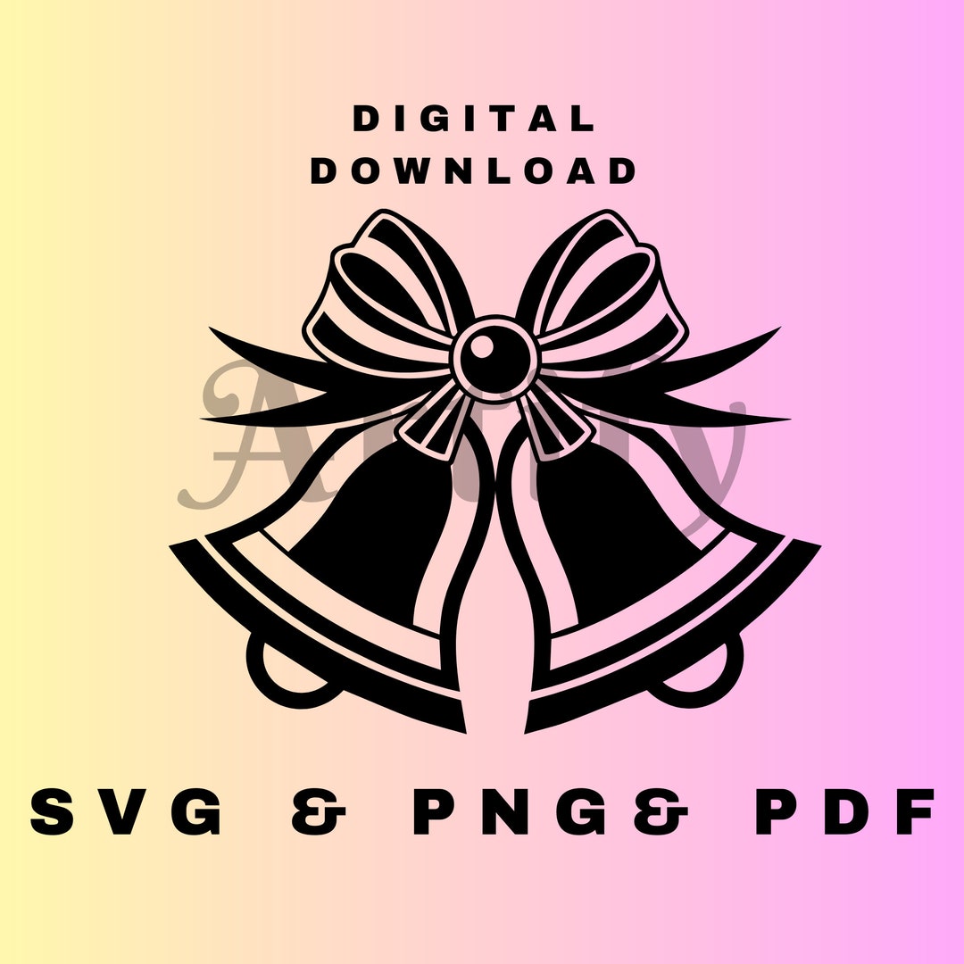 Wedding Bells SVG, Cutting Files for Silhouette Cameo, Scanncut ...
