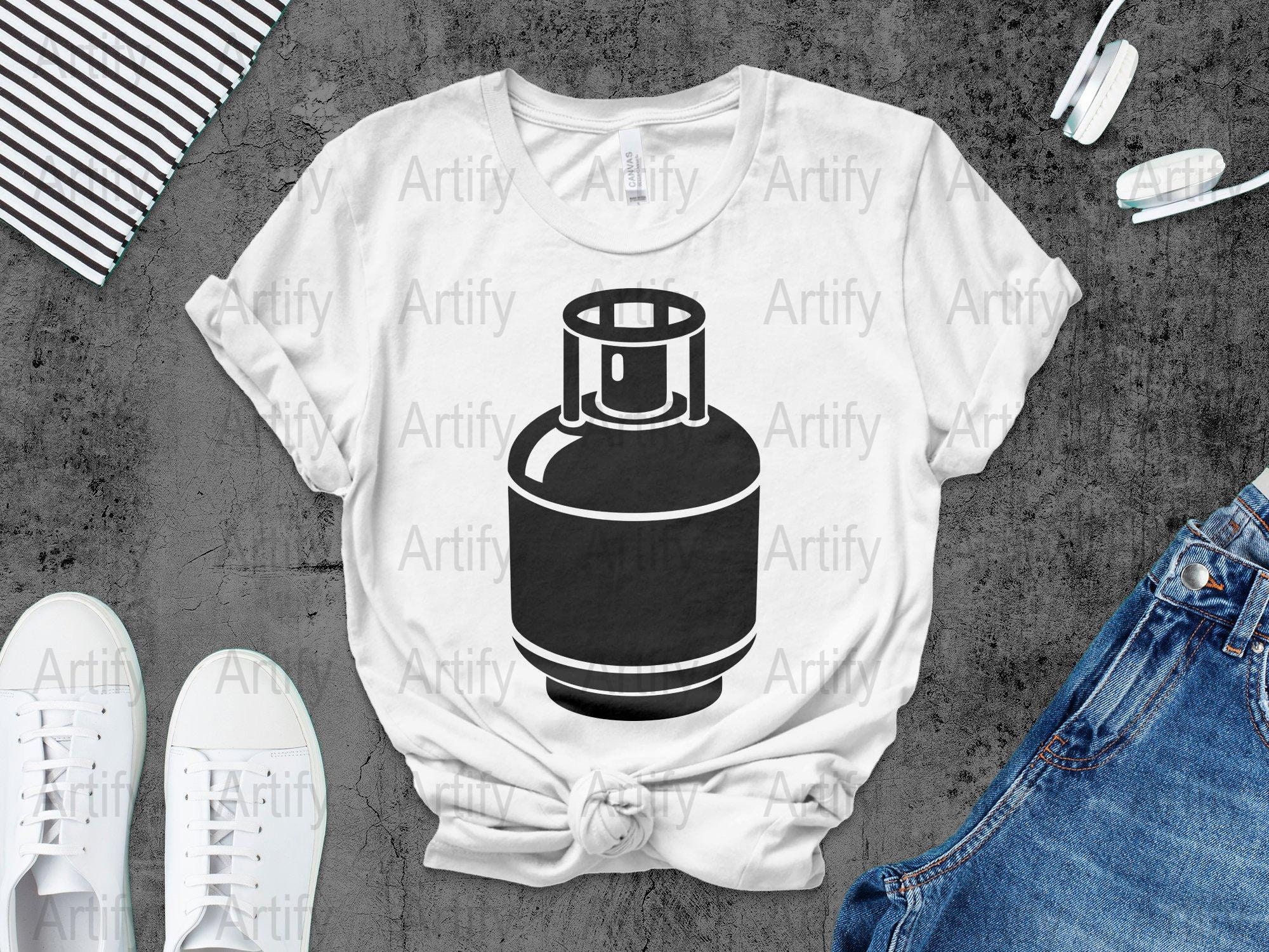 Propane Tank SVG, Propane Tank Vector Cutting Files for Silhouette ...