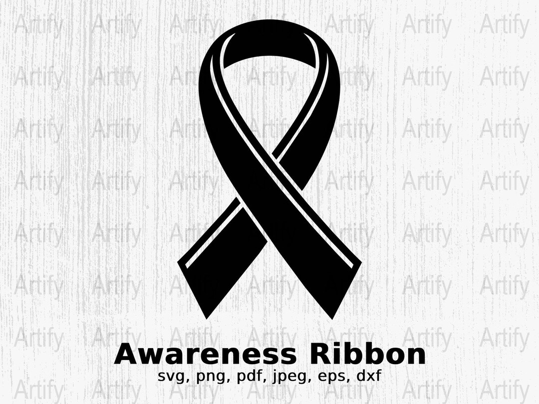 Awareness Ribbon SVG, Awareness Ribbon Vector Cutting Files for ...