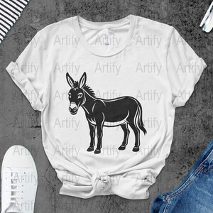 Donkey SVG, Donkey Vector Cutting Files for Silhouette Cameo, Scanncut ...