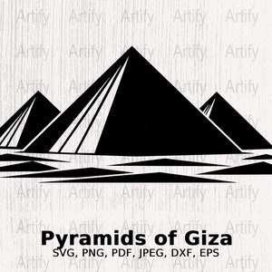 Pyramids of Giza SVG, Pyramids of Giza Vector Cutting Files for ...