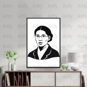 Rosa Parks SVG, Rosa Parks Vector Cutting Files for Silhouette Cameo ...