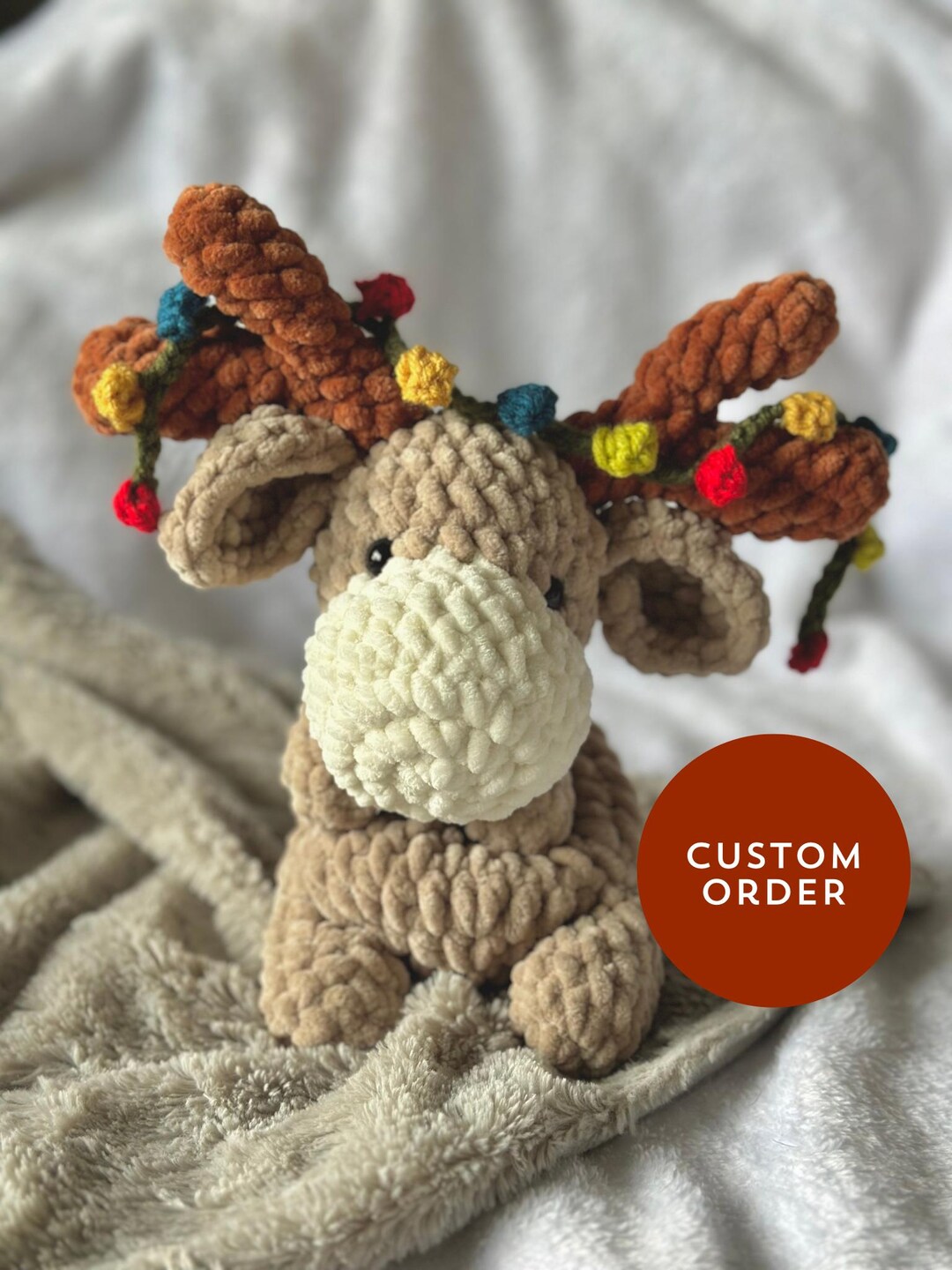CUSTOM ORDER Marv the Moose Snuggler | Moose Lovey | Moose Snuggler ...