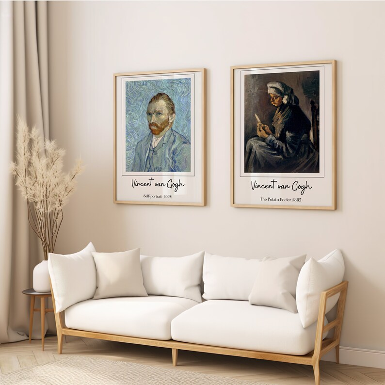 Vincent Van Gogh Digital Download Posters Set, Self Portrait & the ...