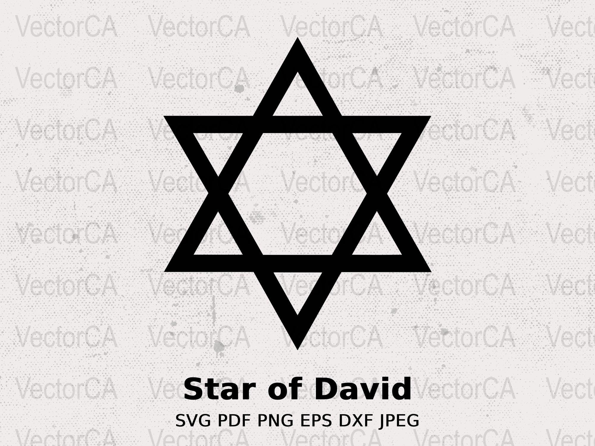 Star of David SVG Cut File, Cricut Compatible, Digital Instant Download ...
