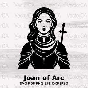 Joan of Arc SVG, Digital Download, Historical Clip Art, French Heroine ...