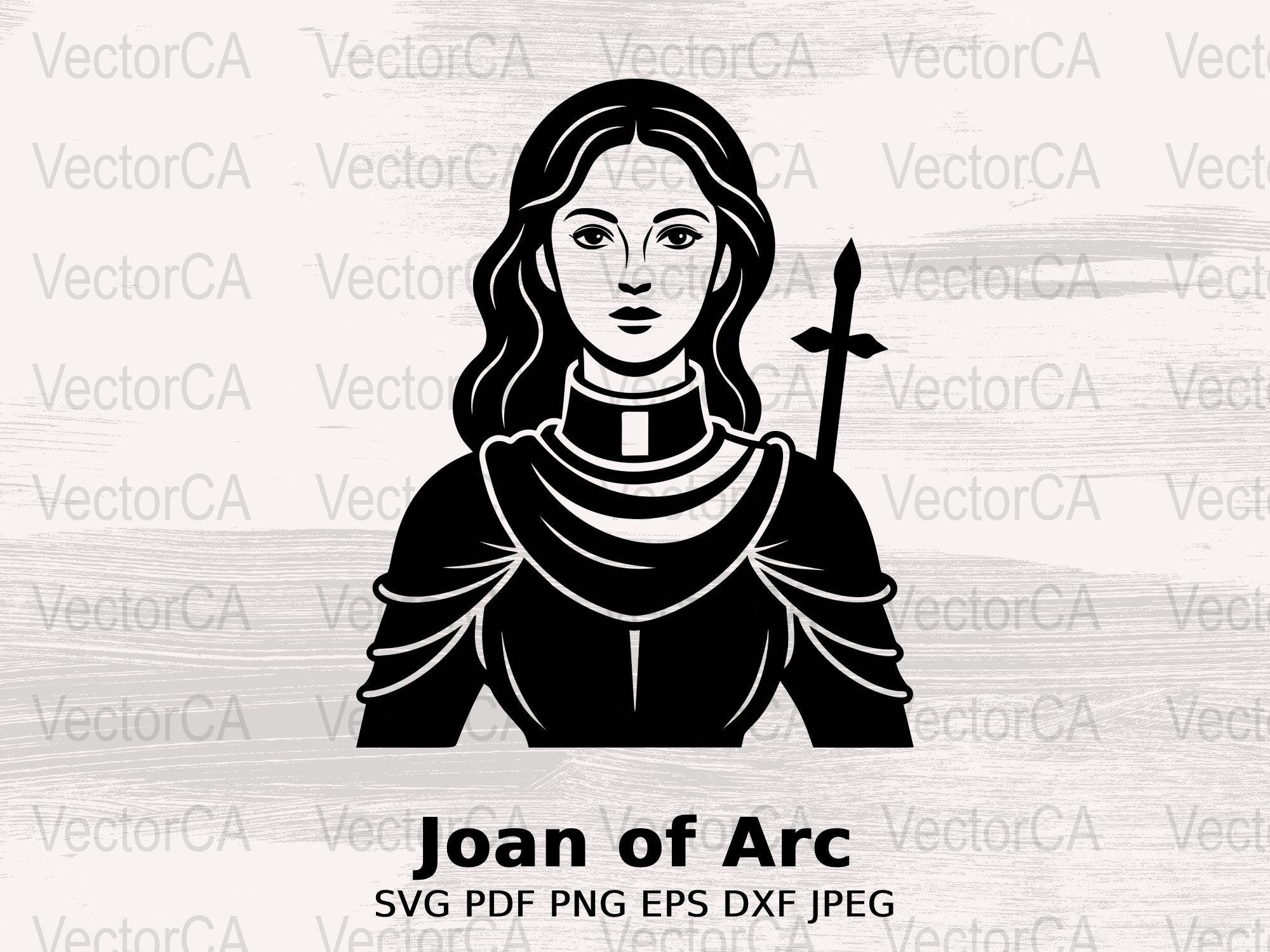 Joan of Arc SVG, Digital Download, Historical Clip Art, French Heroine ...