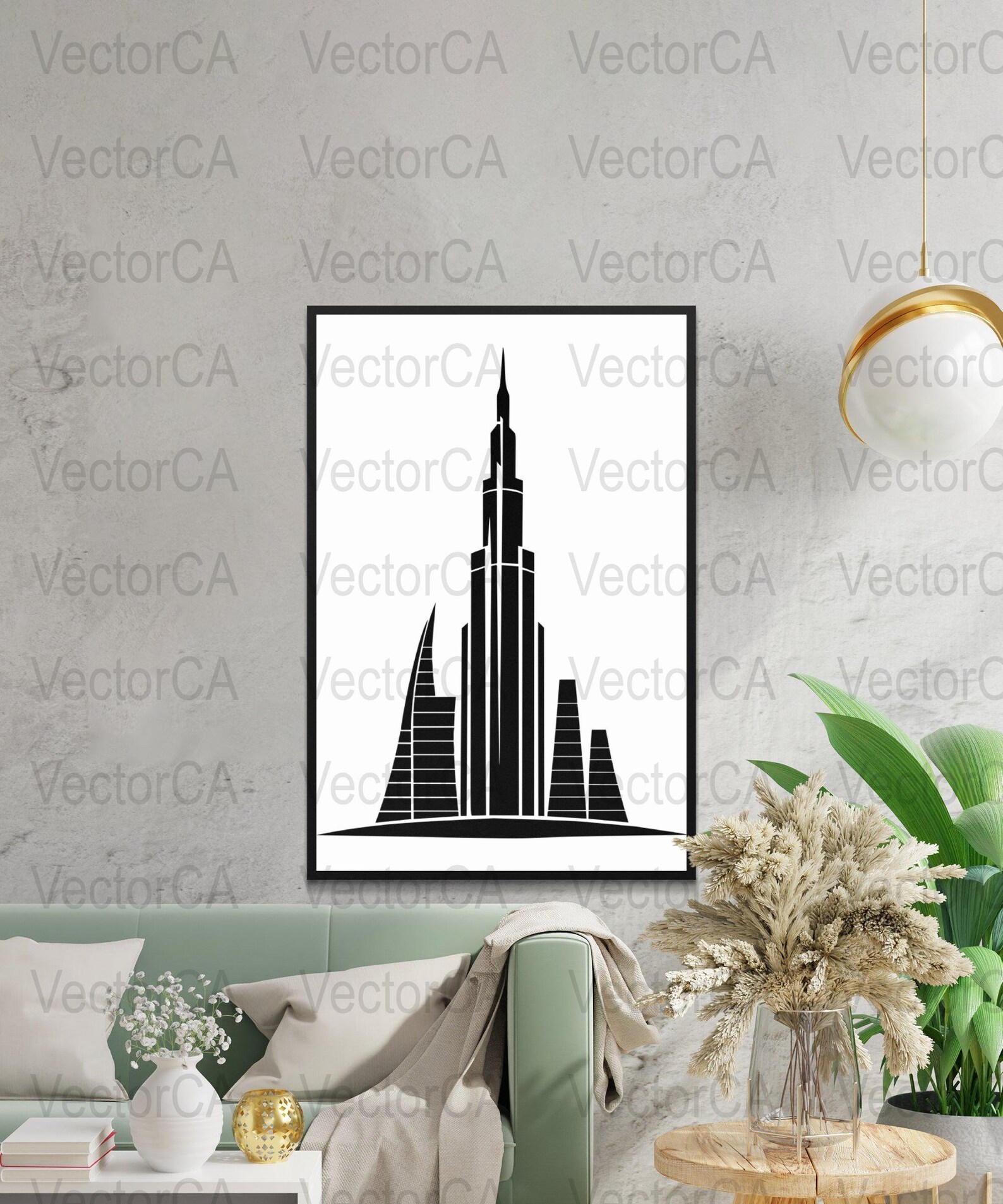 Burj Khalifa SVG Digital Image, Instant Download, Iconic Dubai Svg ...