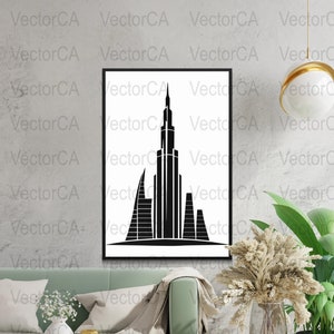 Burj Khalifa SVG Digital Image, Instant Download, Iconic Dubai Svg ...
