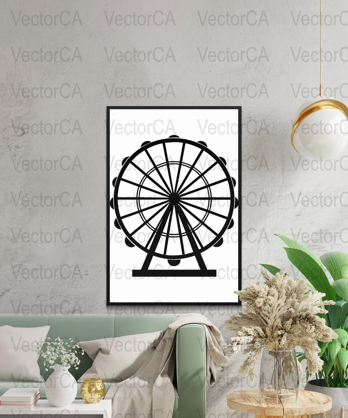 Ferris Wheel SVG Image, Digital Download, Scalable Vector Graphic for ...