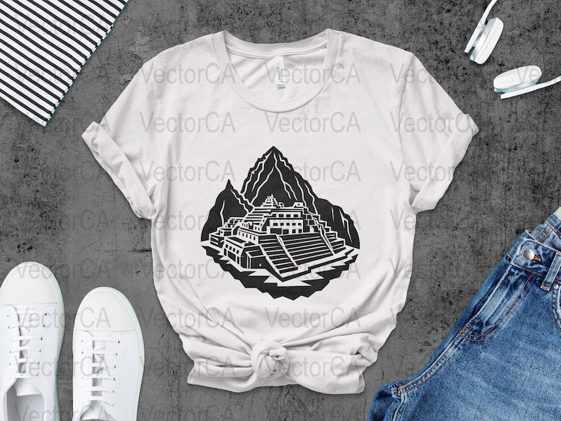 Machu Picchu SVG, Digital Vector Image, Peru Landmark Drawing, Instant ...