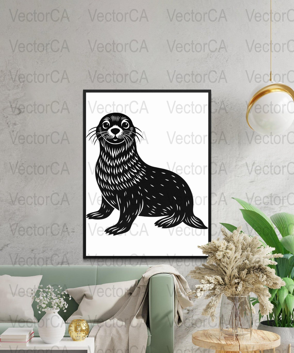 Fur Seal SVG Vector Cut File, Cricut Ready, Digital Instant Download ...
