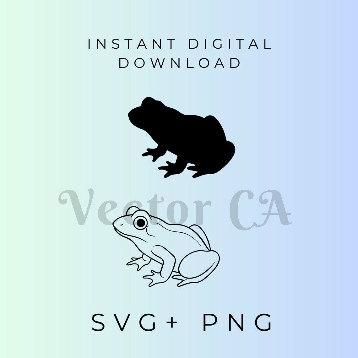 Sleek Frog Silhouette Outline SVG Nature Design, Minimalist Frog ...