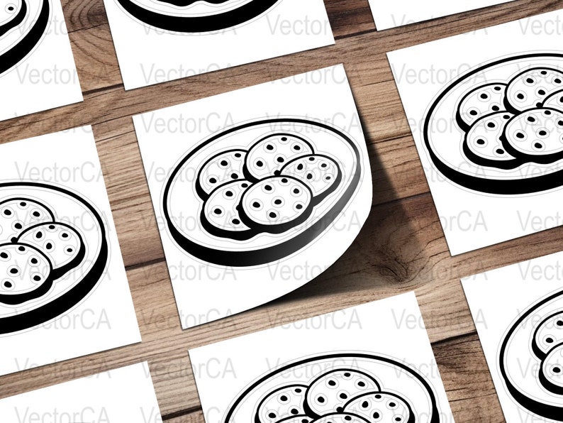 Cute Cookies SVG PNG, Digital Baking Clipart Image for Crafting ...
