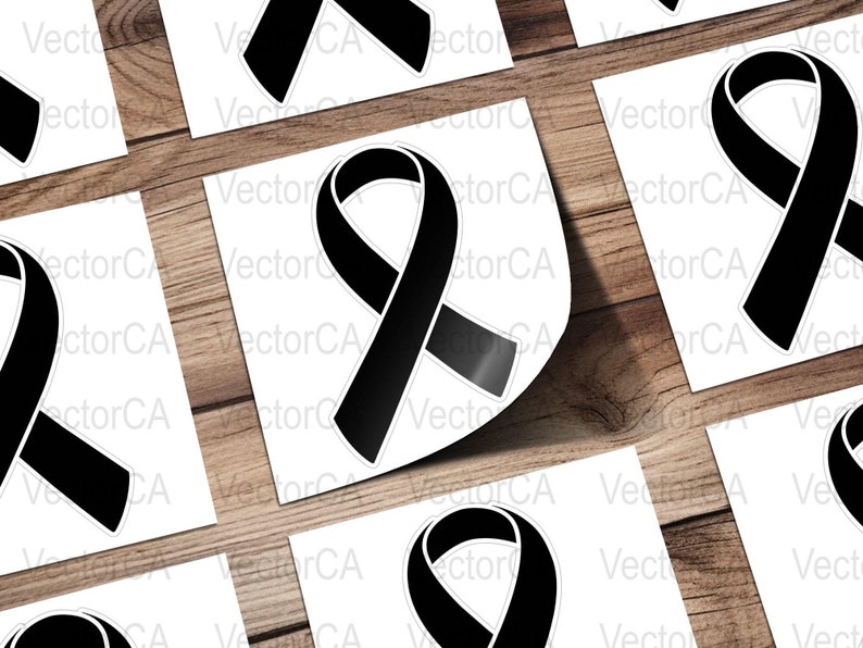 Cancer Ribbon SVG Stencil, Cricut Compatible, Digital Instant Download ...