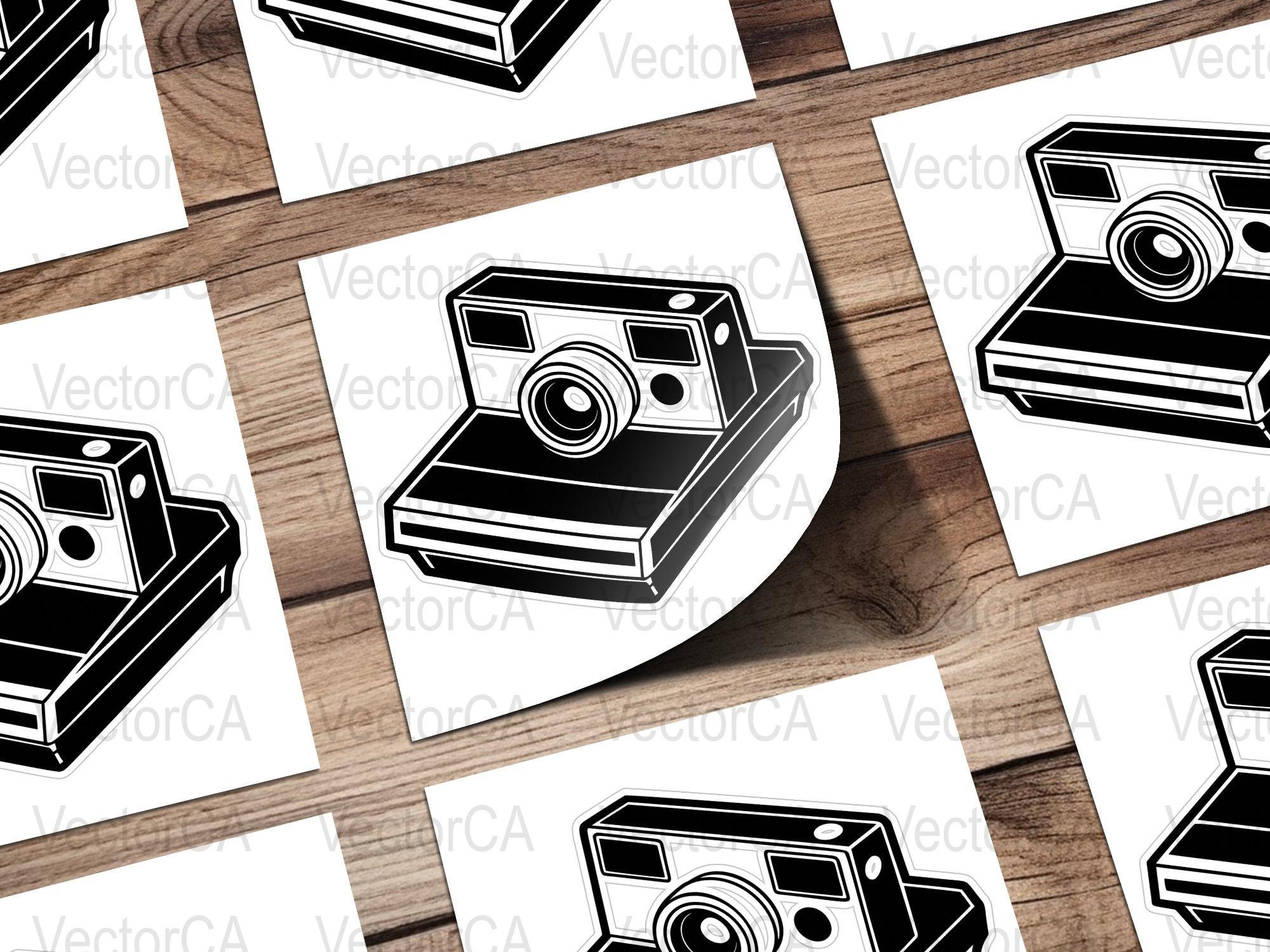 Vintage Polaroid Camera SVG, Retro Camera, Instant Digital Download ...