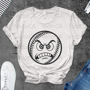Angry Baseball SVG PNG Digital Image, Sports Graphic Design, Instant ...