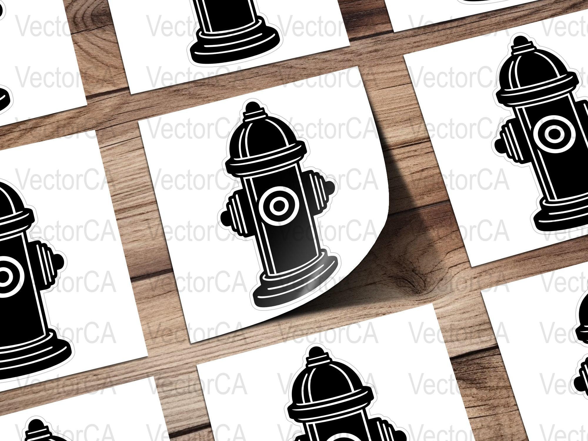 Fire Hydrant SVG PNG, Digital Download Clipart, Commercial Use Graphics, Printable Illustration ...