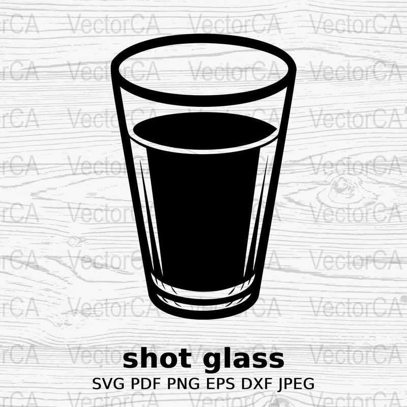 Shot Glass Svg - Etsy