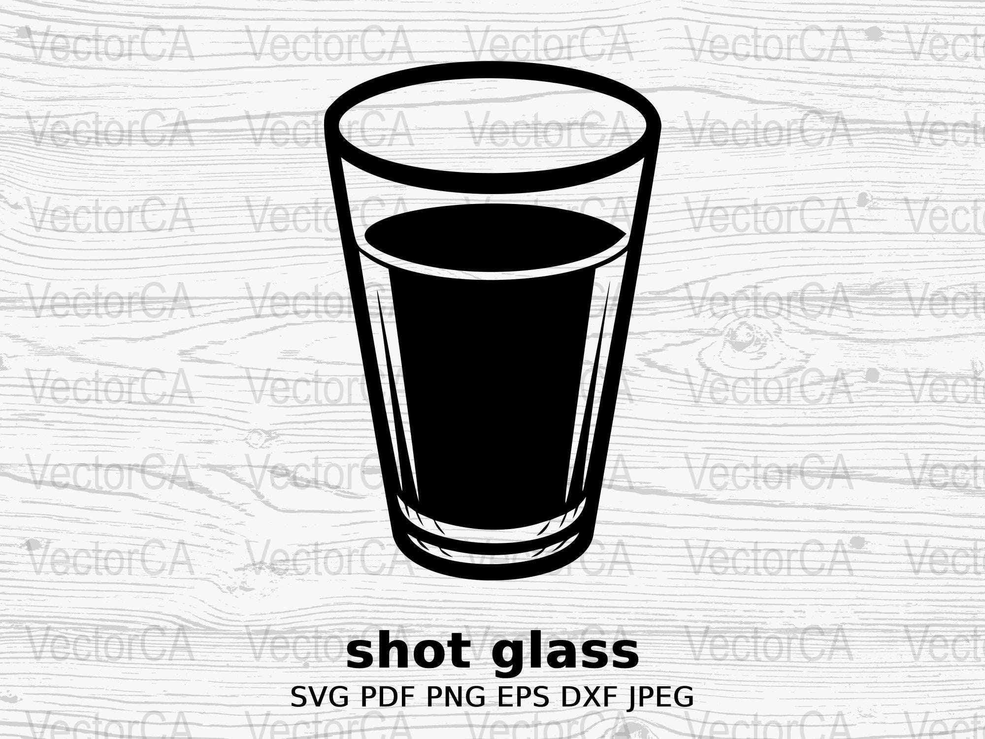 Shot Glass SVG: Printable Barware Clipart (digital Download) - Etsy