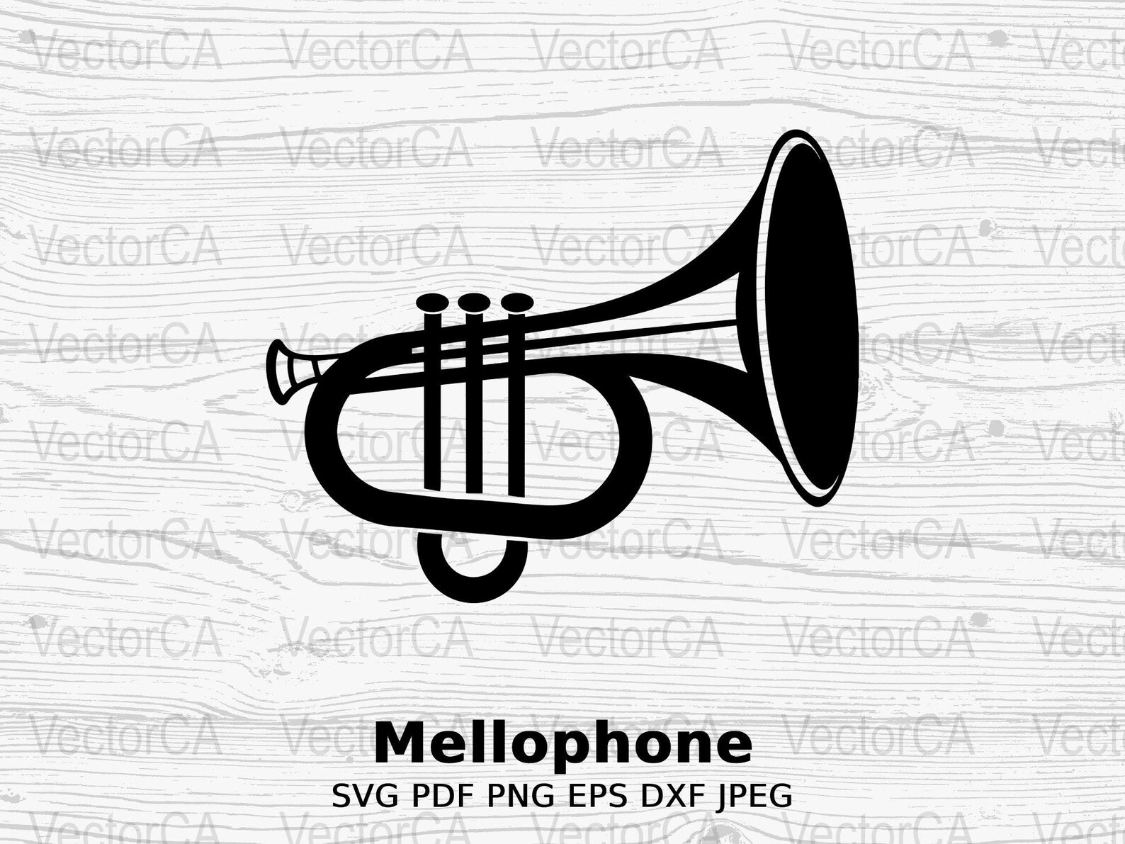 Mellophone SVG PNG, Digital Download, Music Instrument Image File ...