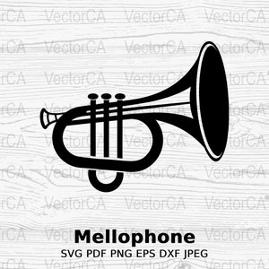 Mellophone SVG PNG, Digital Download, Music Instrument Image File ...