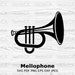 Mellophone SVG PNG, Digital Download, Music Instrument Image File ...