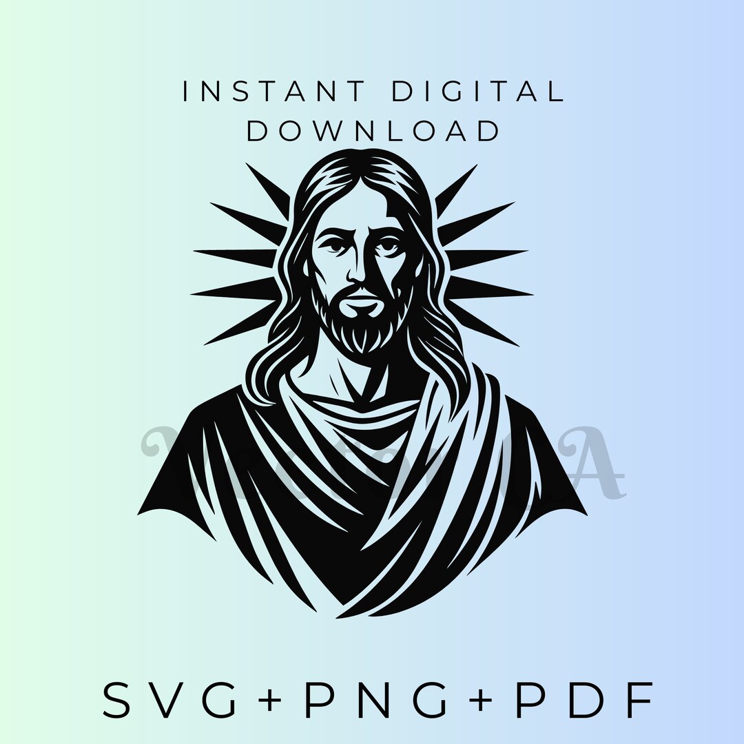Sacred Jesus-digital Vector Cutting Files, Scanncut, Cricut-religious ...