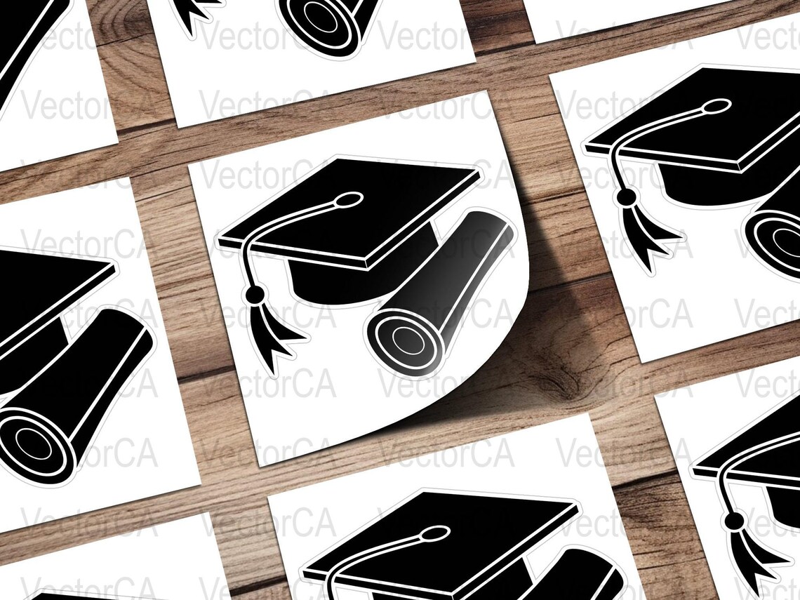 Graduation Diploma Svg Hat & Cap SVG, Convocation SVG, Digital Download ...