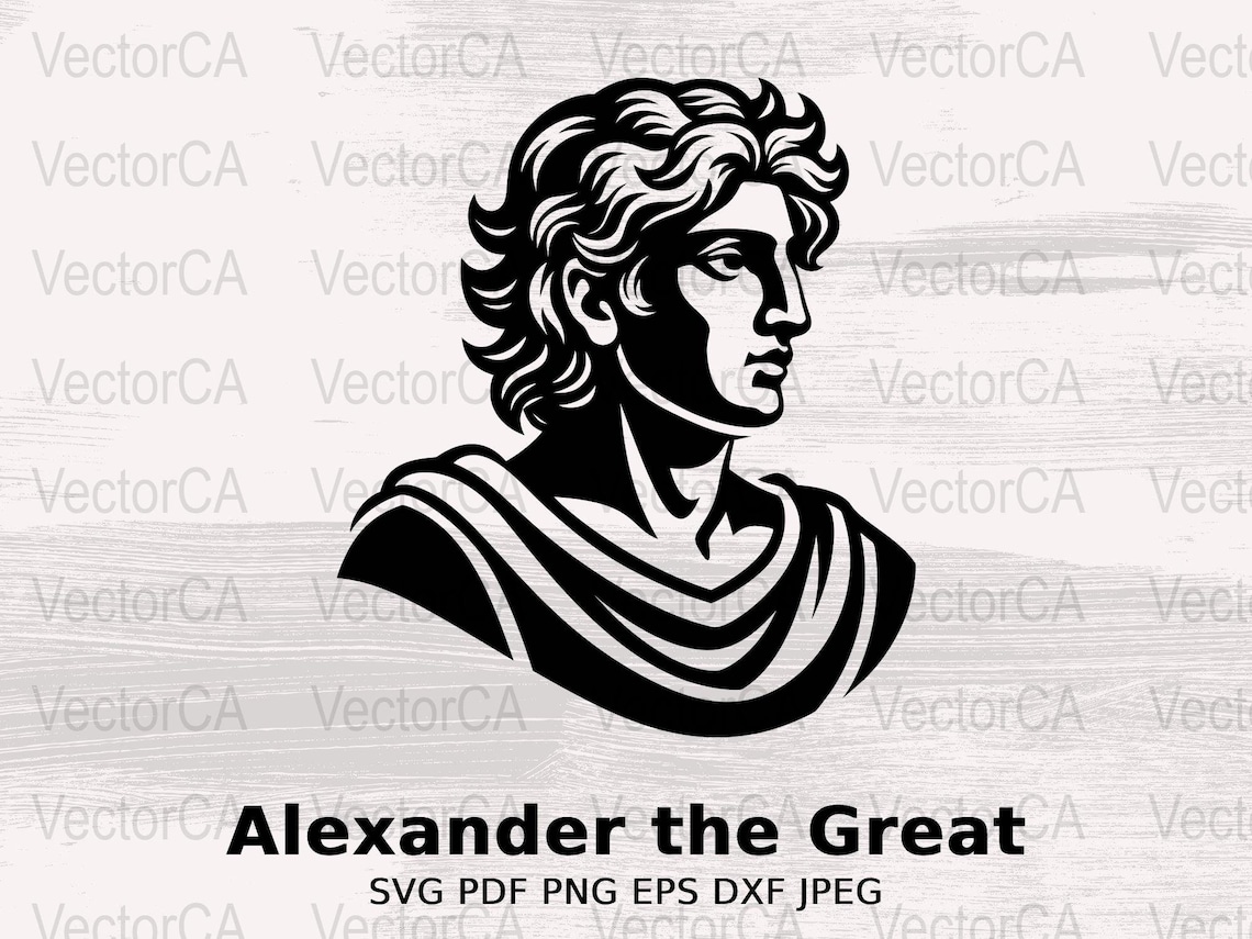 Alexander the Great SVG, Digital Download, Printable Art, Historical ...