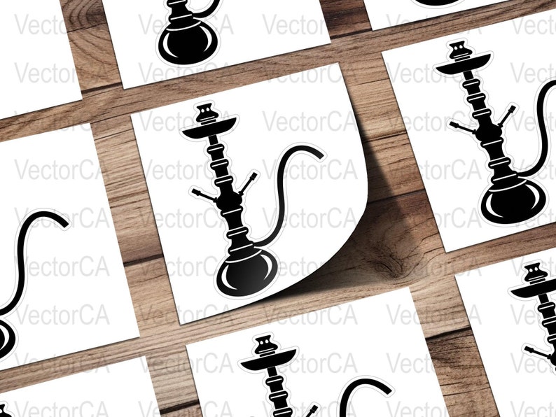 Hookah Pipe SVG Instant Digital Download, Silhouette Cameo, Scanncut ...