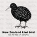 New Zealand Kiwi Bird SVG, Cricut Ready, Instant Digital Download ...