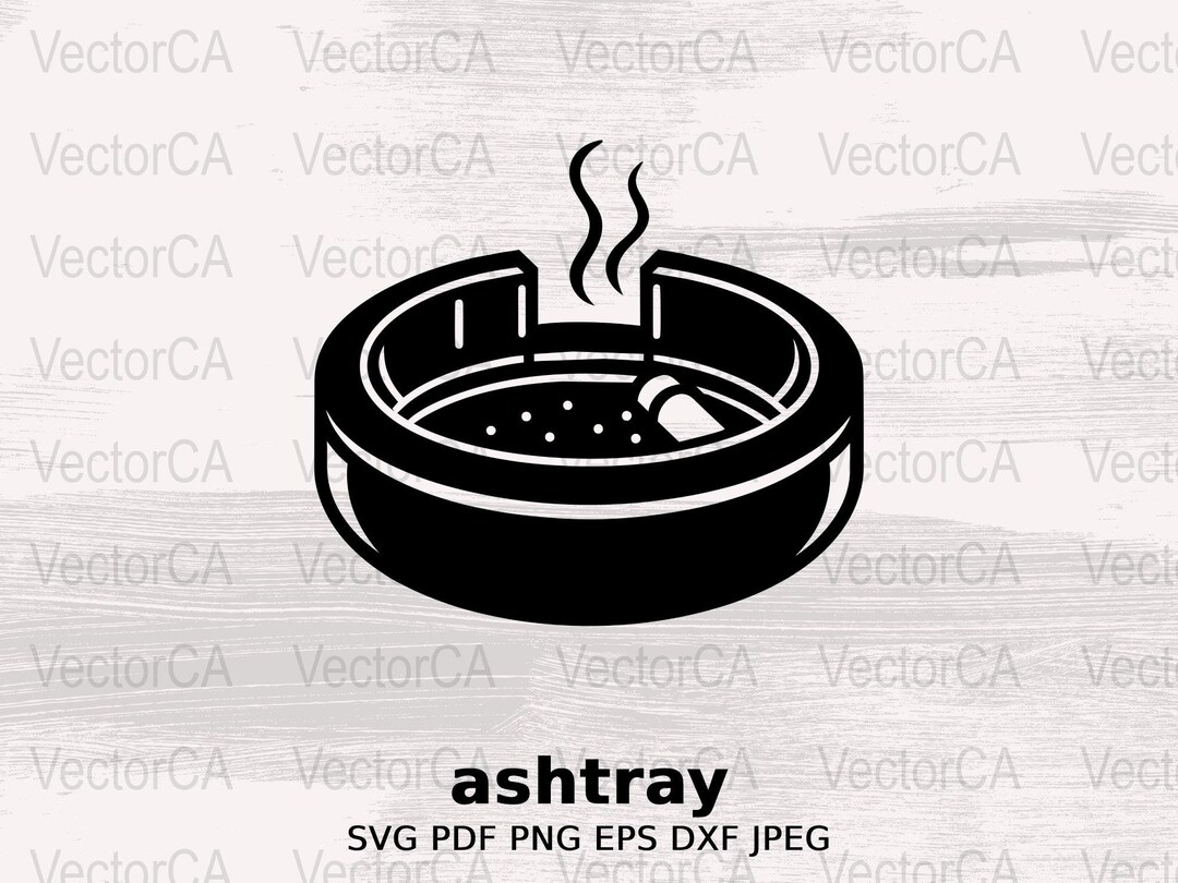 Cigarette Ashtray SVG Digital Instant Download,unique Smoking Accessory ...