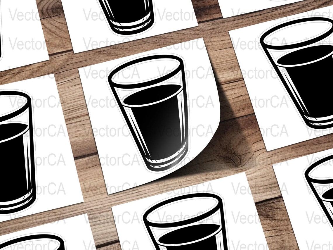 Shot Glass SVG: Printable Barware Clipart (digital Download) - Etsy