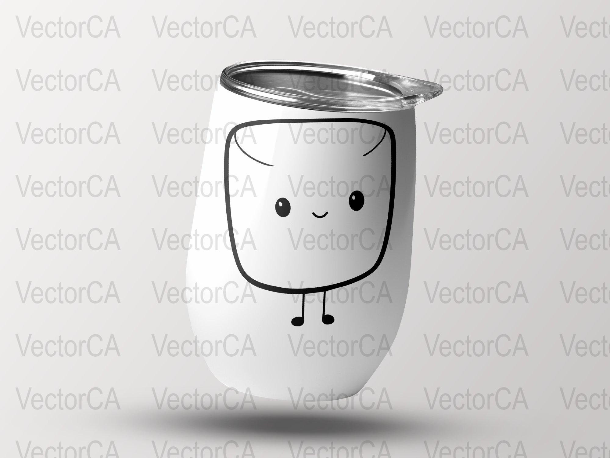 Cute Marshmallow Face SVG, Cricut Ready, Digital Instant Download , DIY ...