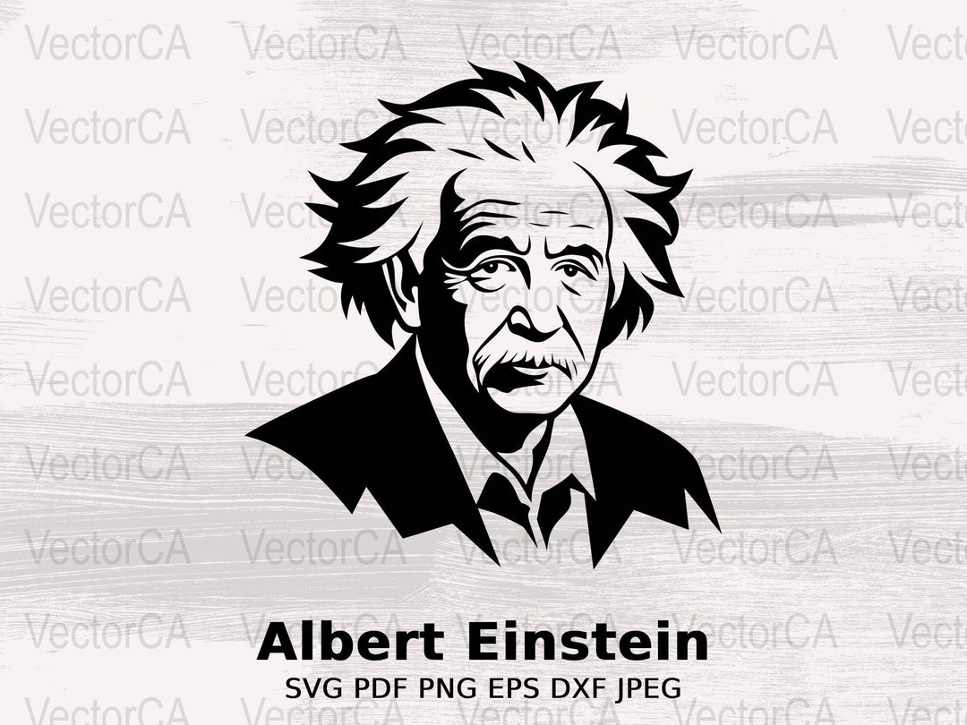 Albert Einstein SVG Digital Instant Download for Crafts,diy Art, Unique ...