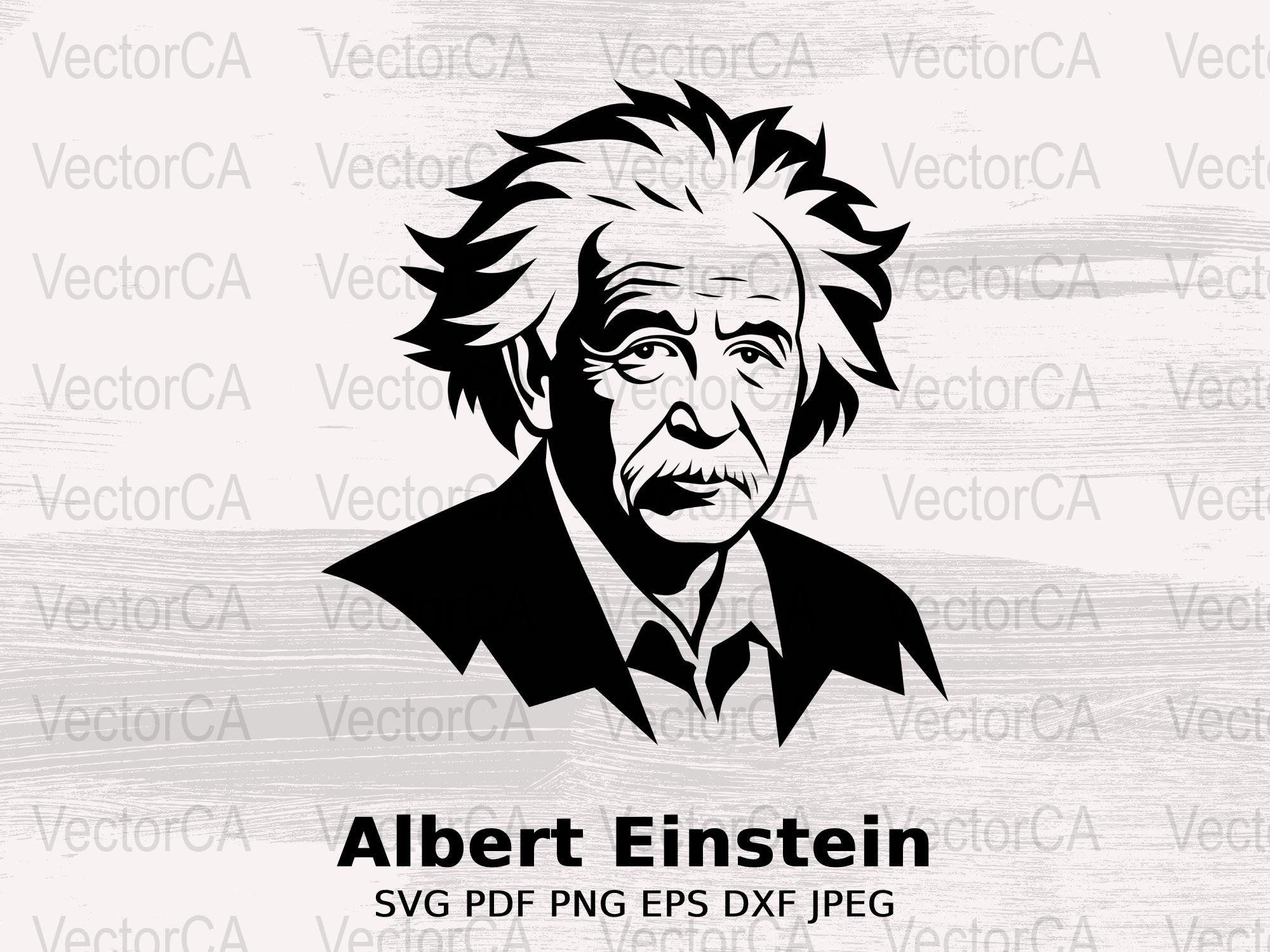 Albert Einstein SVG Digital Instant Download for Crafts,diy Art, Unique ...