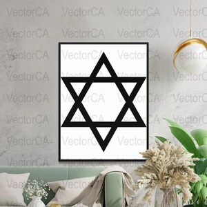 Star of David SVG Cut File, Cricut Compatible, Digital Instant Download ...