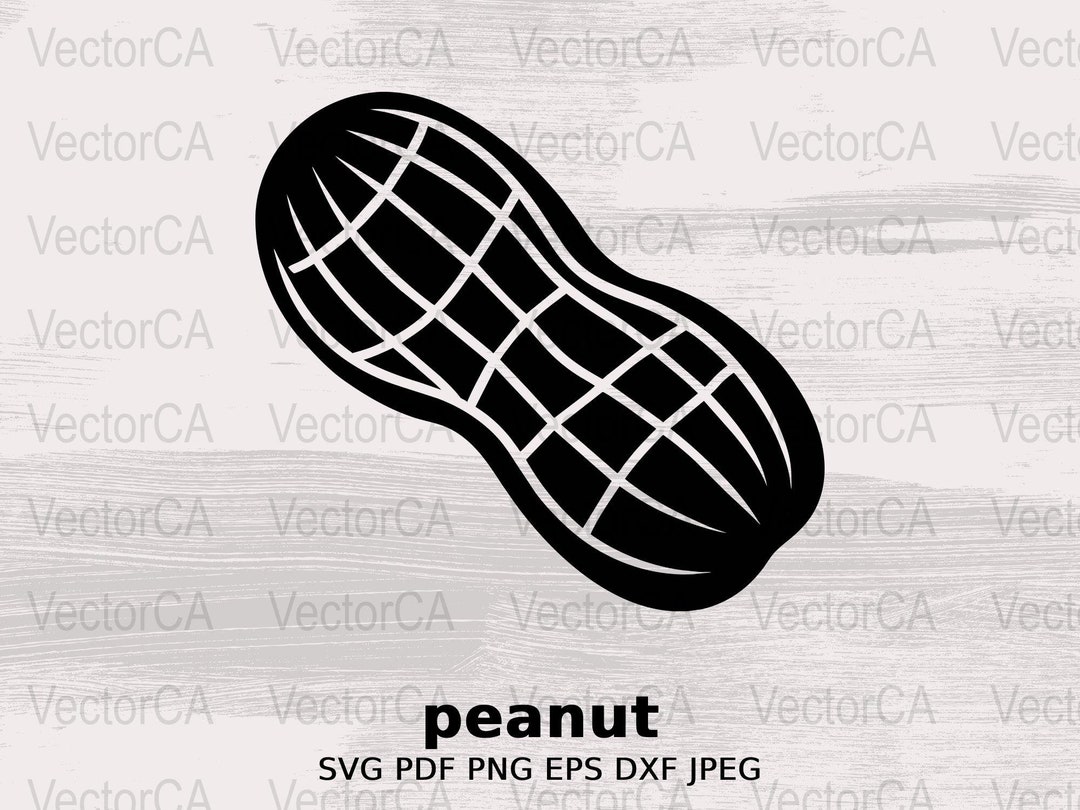 Digital Peanut SVG PNG Clipart Image, Instant Download Graphic Design ...